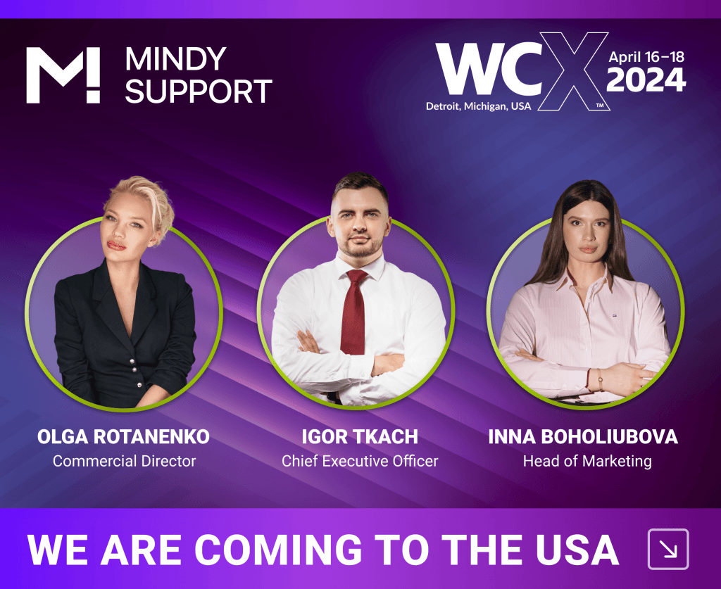 Come See Us at WCX Conference 2024 in Detroit, MI, USA | Mindy Support ...