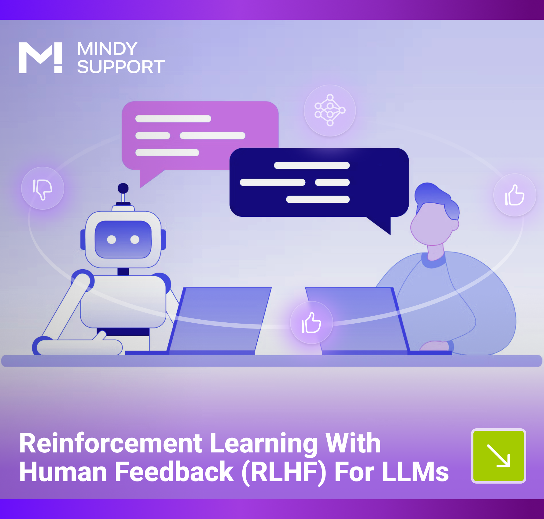 Reinforcement learning with human feedback (RLHF) for LLMs | Mindy Support Outsourcing